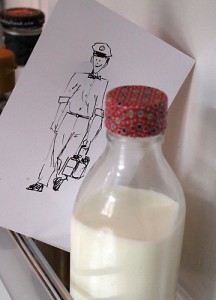 Vintage-Inspired Milk Bottle